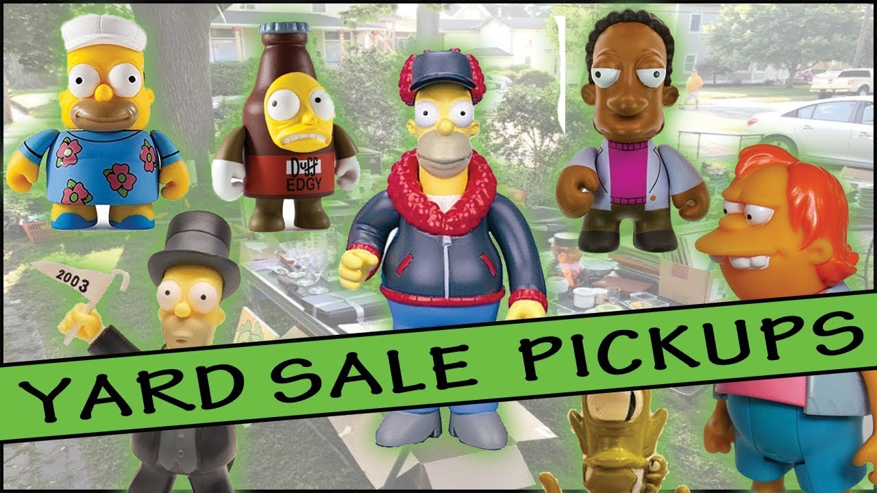 Yard Sale pickups with The Simpsons Man - YouTube