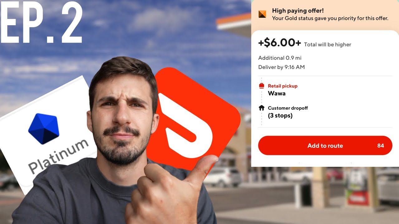 Doordashing Until I’m A Platinum Status Dasher | Episode 2 - YouTube