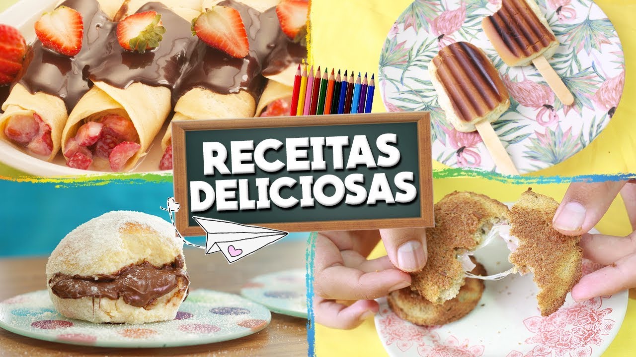 RECEITAS PARA ESCOLA QUE VOCÊ FAZ EM 3 MINUTOS! FÁCIL, RÁPIDO E GOSTOSO ...