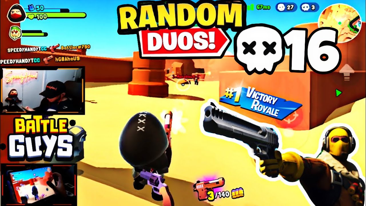 Battle Guys INTENSE DUO VICTORY//Battle Guys Royale Deagle Gameplay ...