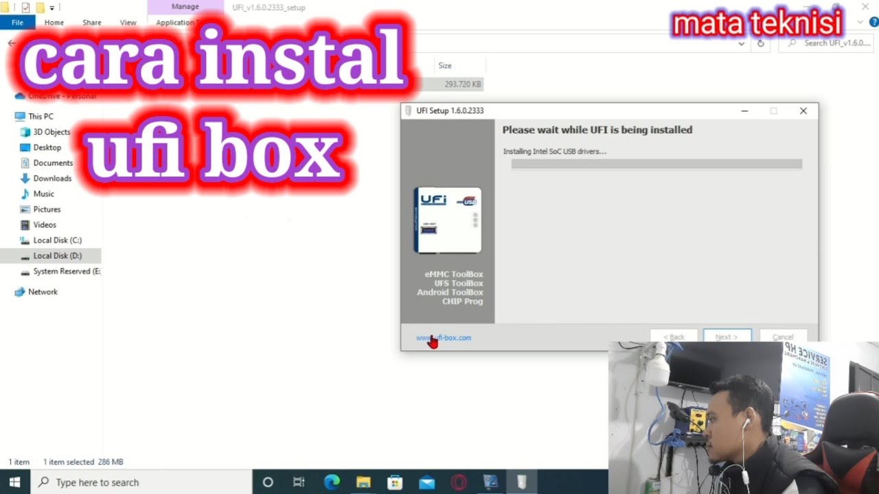 cara instal ufi box - YouTube