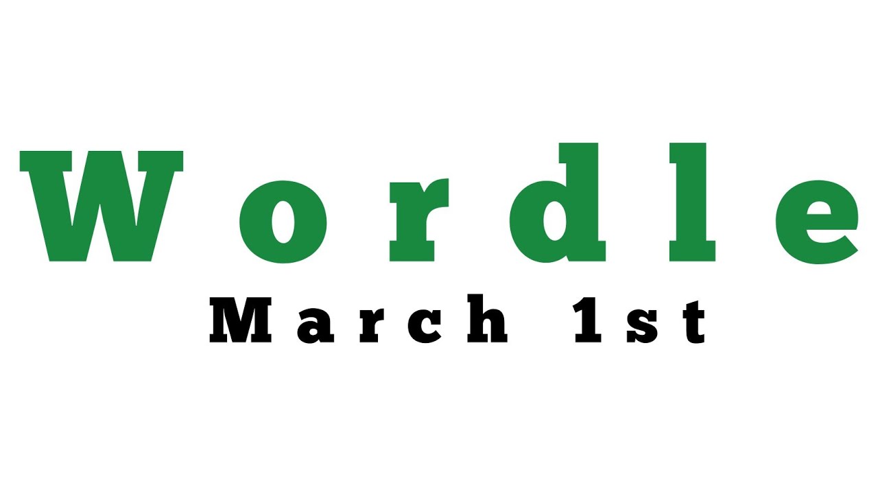Wordle A Daily Word Game March 1 2022 Answer YouTube Wordle A Daily Word Game March 1 2022 Answer YouTube