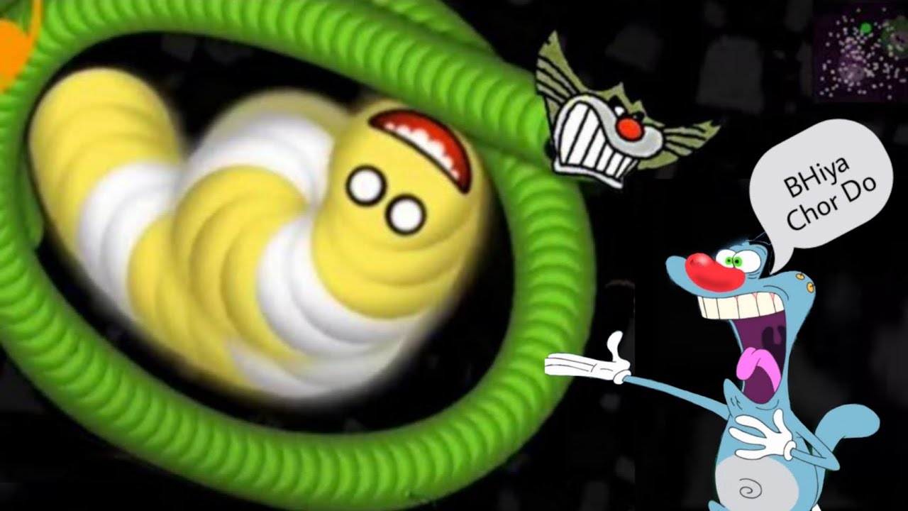 OGGY AND JACK Gameplay Worms zone.io snake game 2023 #984 - YouTube