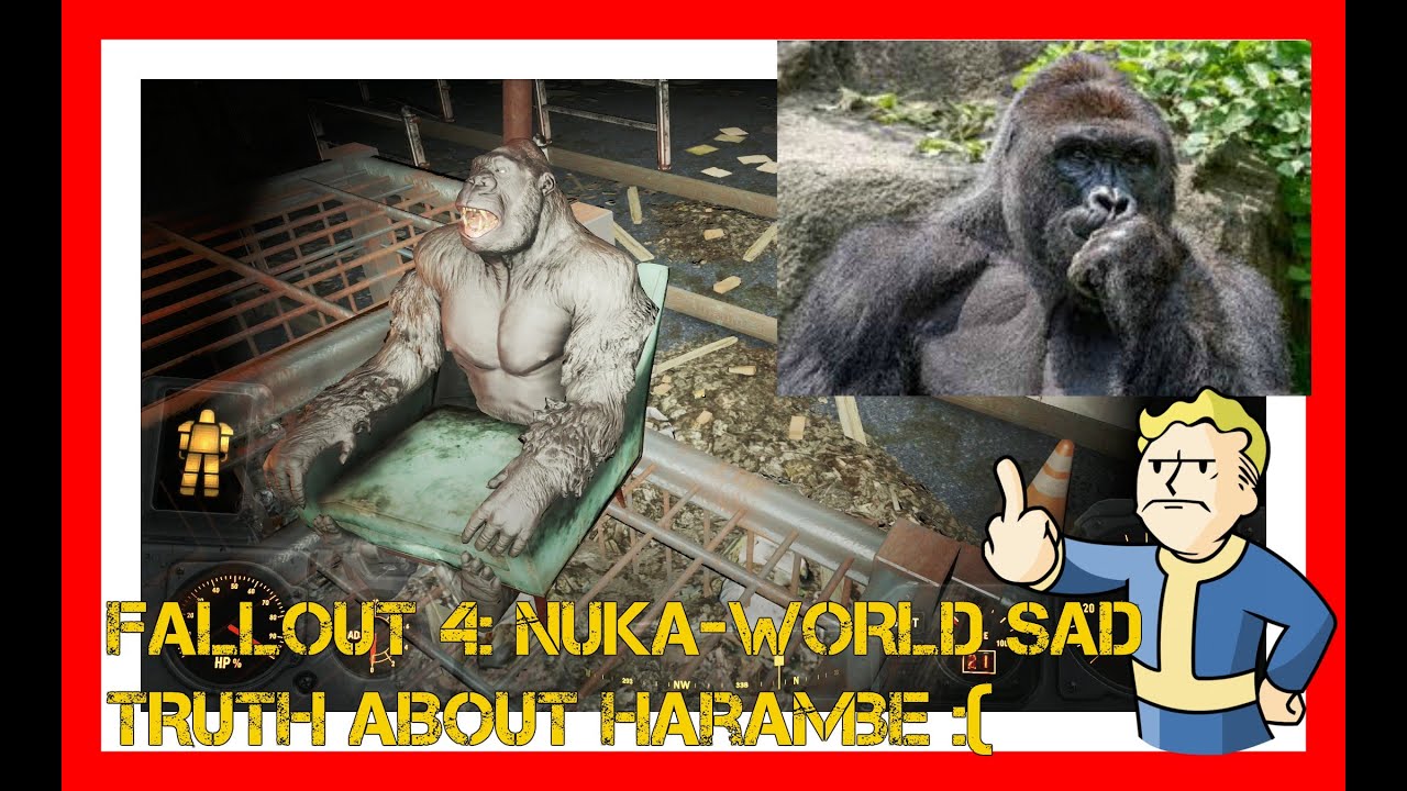 Fallout 4 Nuka Cola World: Harambe Easter Egg What really happened 2 ...