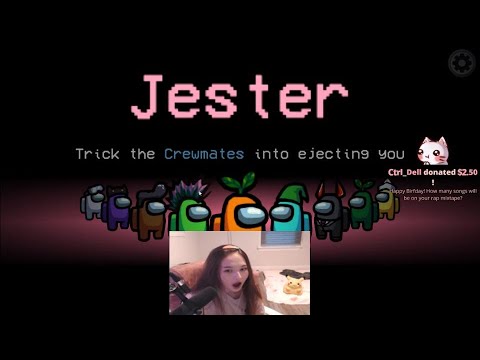 TINA WINS AS JESTER! NEW AMONG US MOD - YouTube