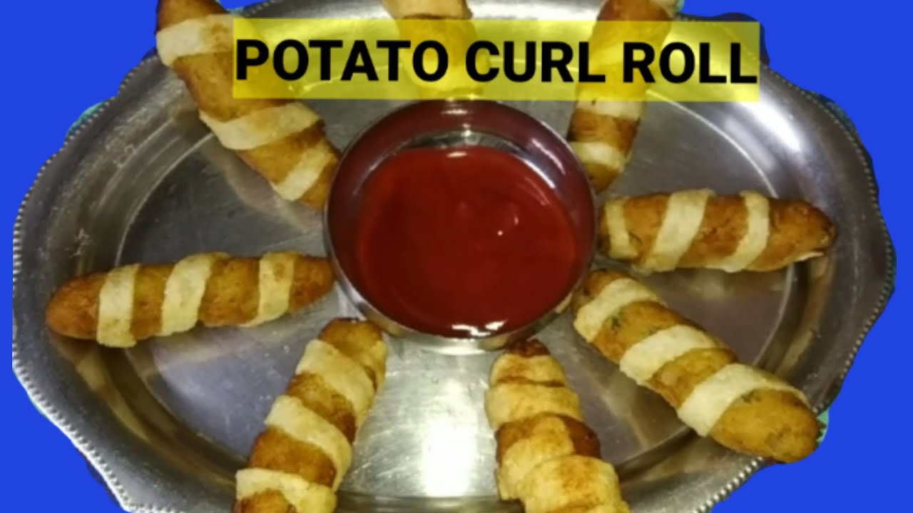 POTATO CURL ROLLS | EASY CRISPY AND CRUNCHY SNACKS IN TAMIL | POTATO ...