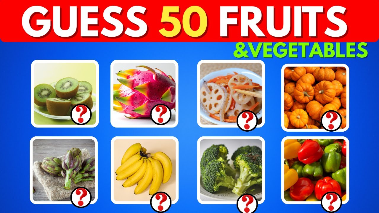 Guess the Fruit or Vegetable 🍎🥦 in 3 Seconds ⏱️ | Easy to Hard Quiz ...