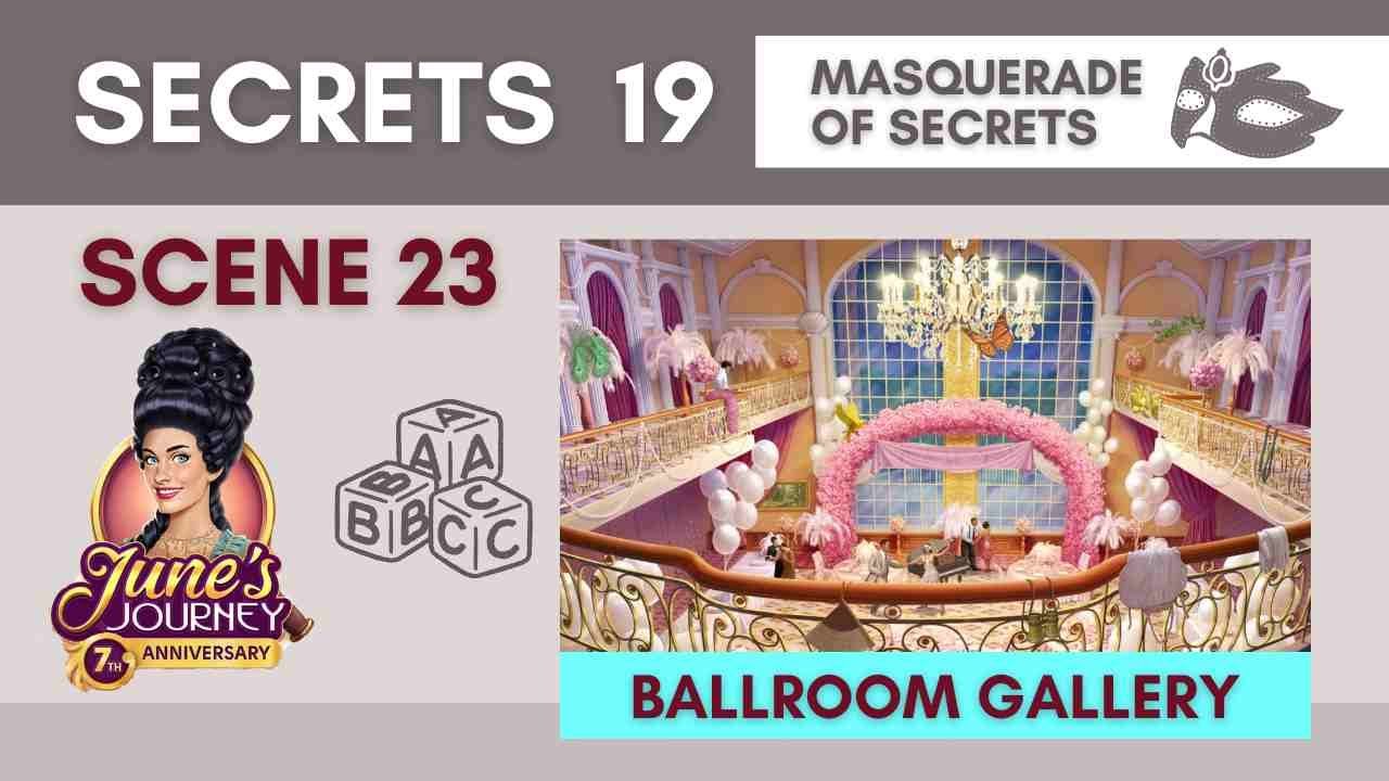 June’s Journey | Secrets - Masquerade of Secrets | Scene 23 - Ballroom Gallery (Silhouette Mode ...