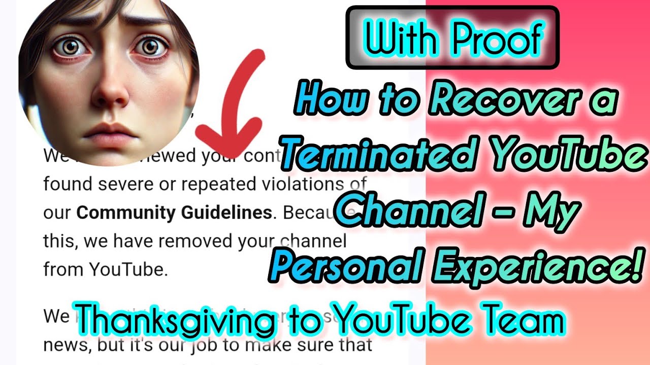 How to Recover a Terminated YouTube Channel –My Personal Experience ...