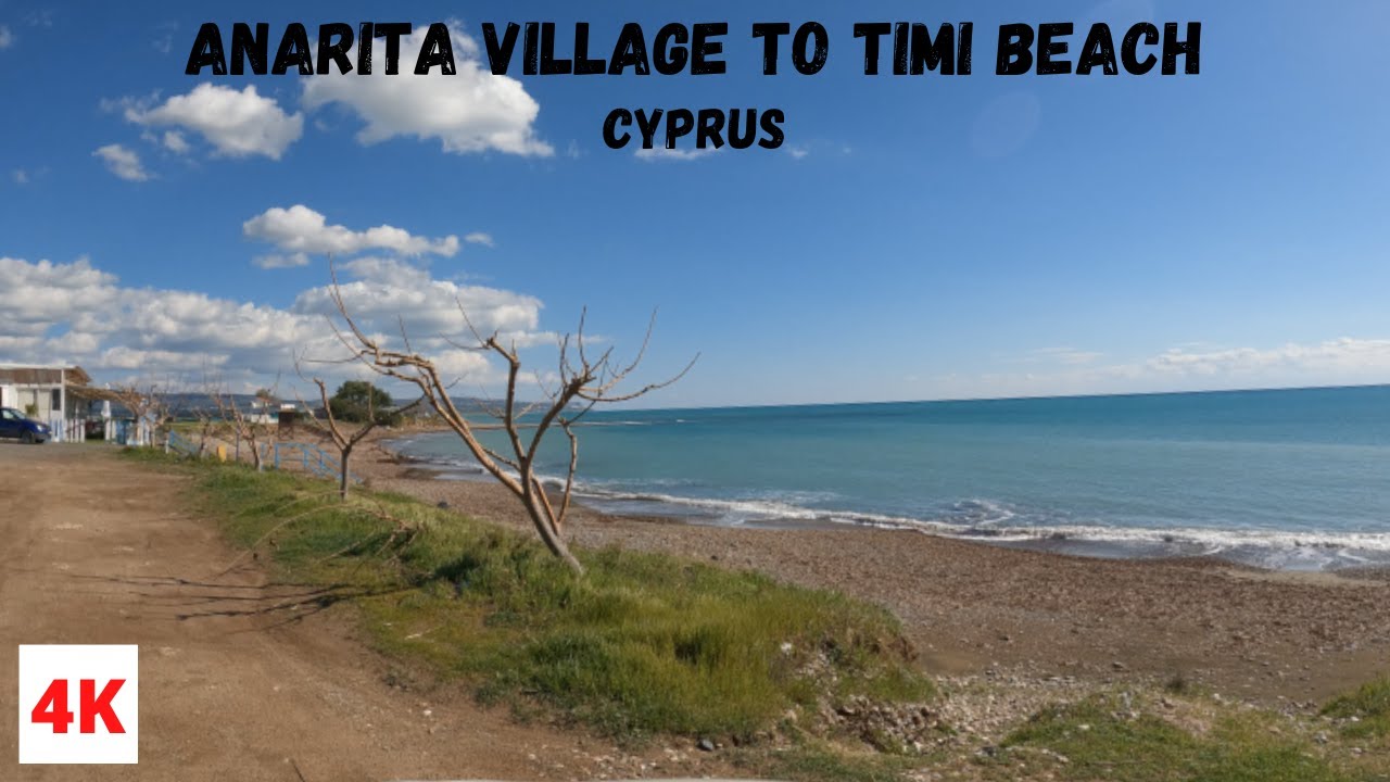 Driving from ANARITA VILLAGE to TIMI BEACH in Paphos CYPRUS 🇨🇾 4K ...