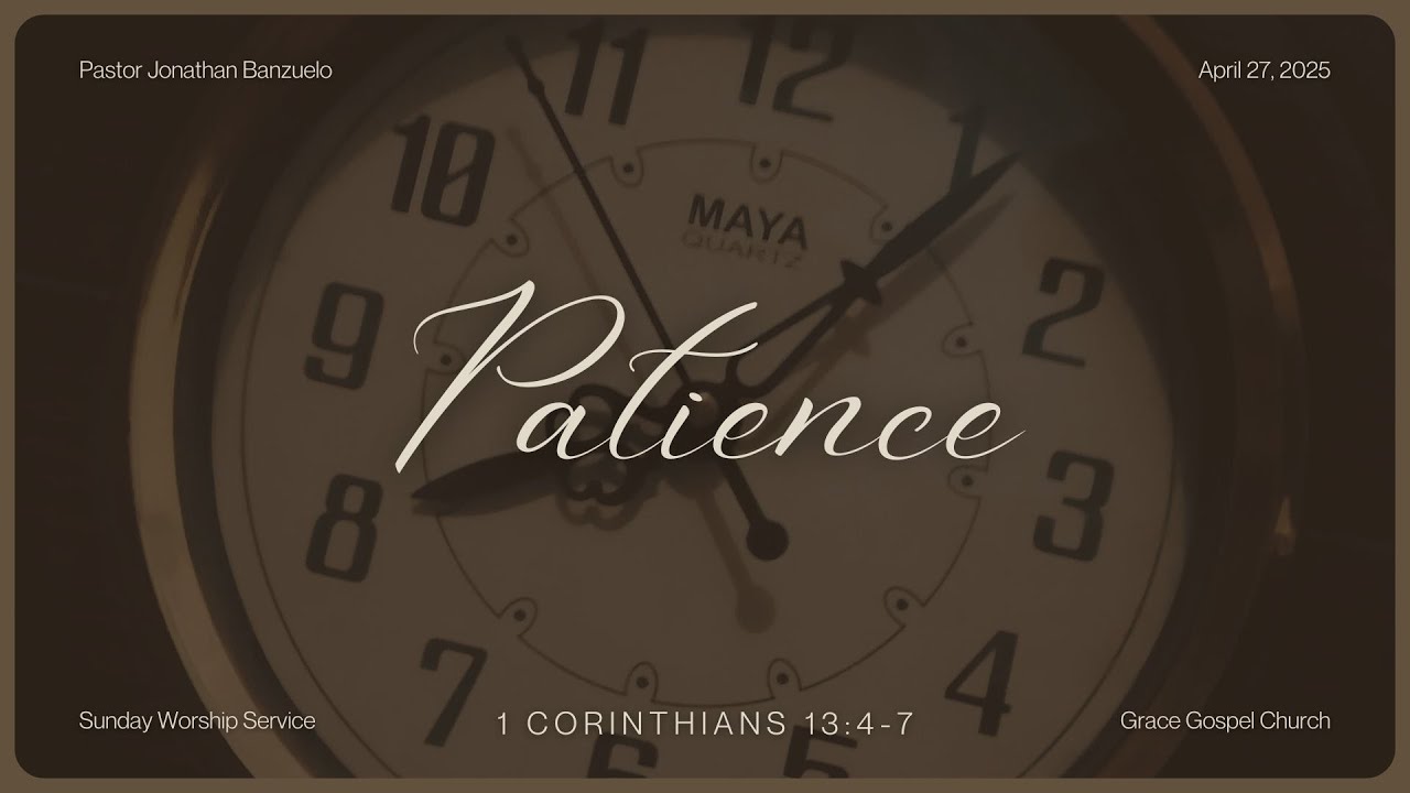 Patience | April 27, 2025 - English Worship Service - YouTube