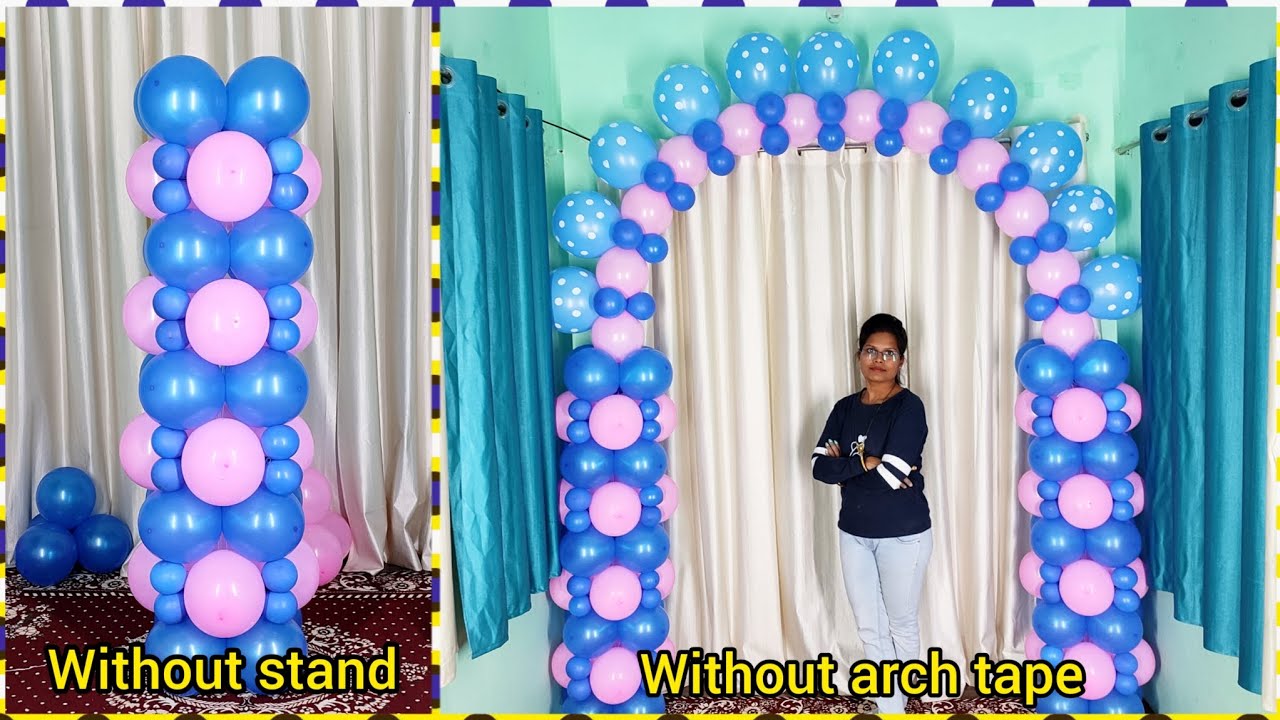 Video no. 38: Balloon Arch without any stand for any occasion ...