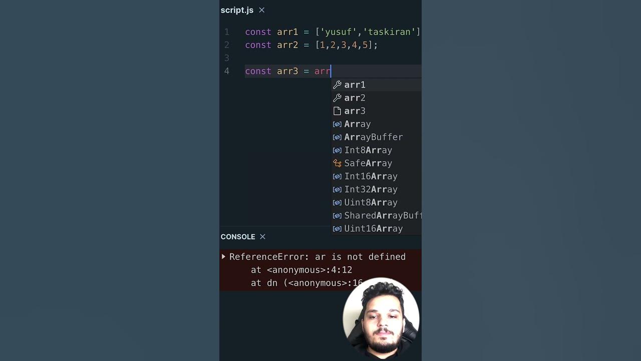 JavaScript Array Method: Concat() #javascript #shorts - YouTube