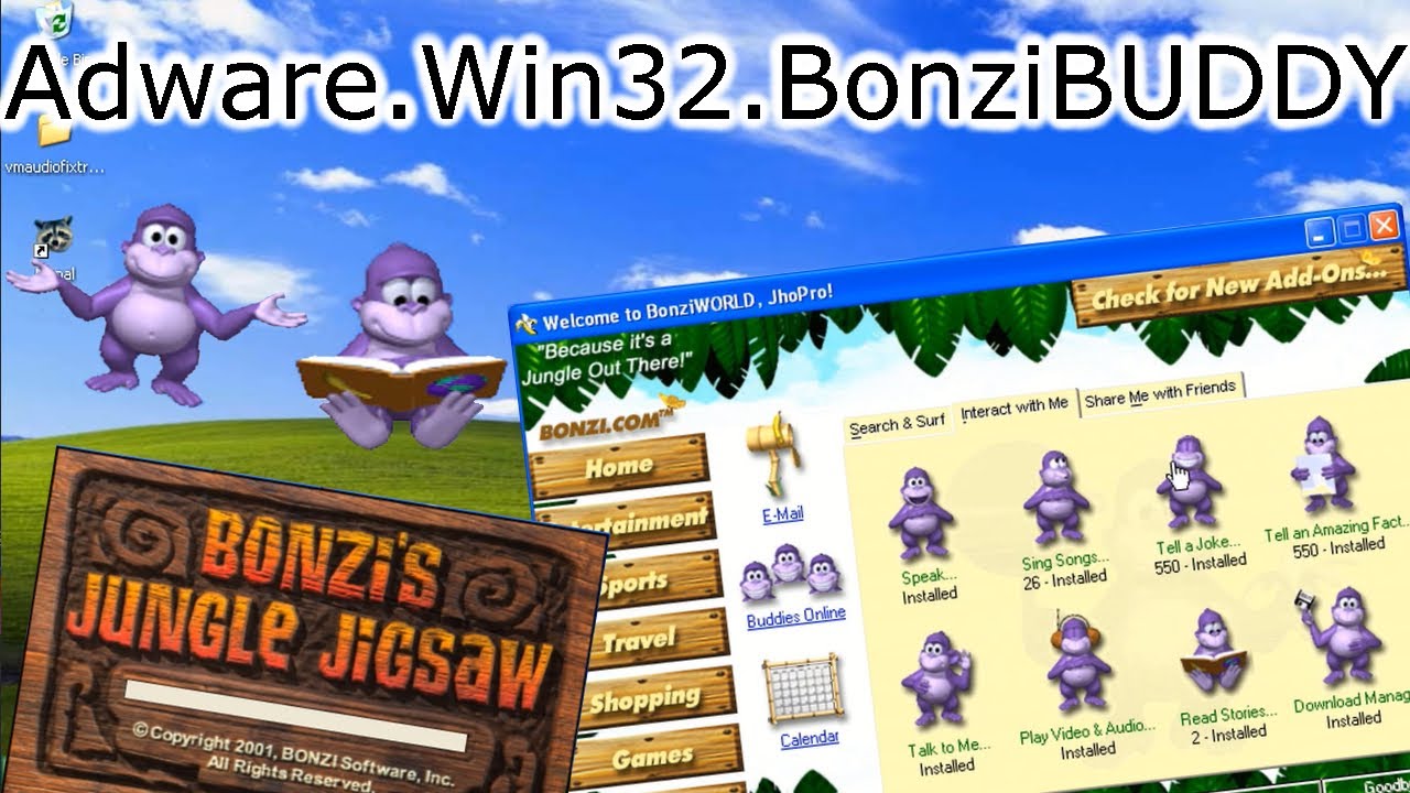 🦍EXECUTEI O VIRUS DO MACACO ROXO!!! (BonziBUDDY🟣) - YouTube