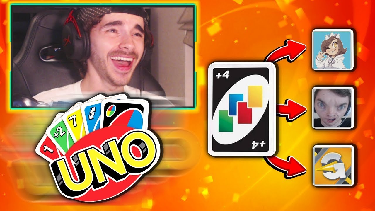 +4's FOR ALL! (UNO Funny Moments) - YouTube
