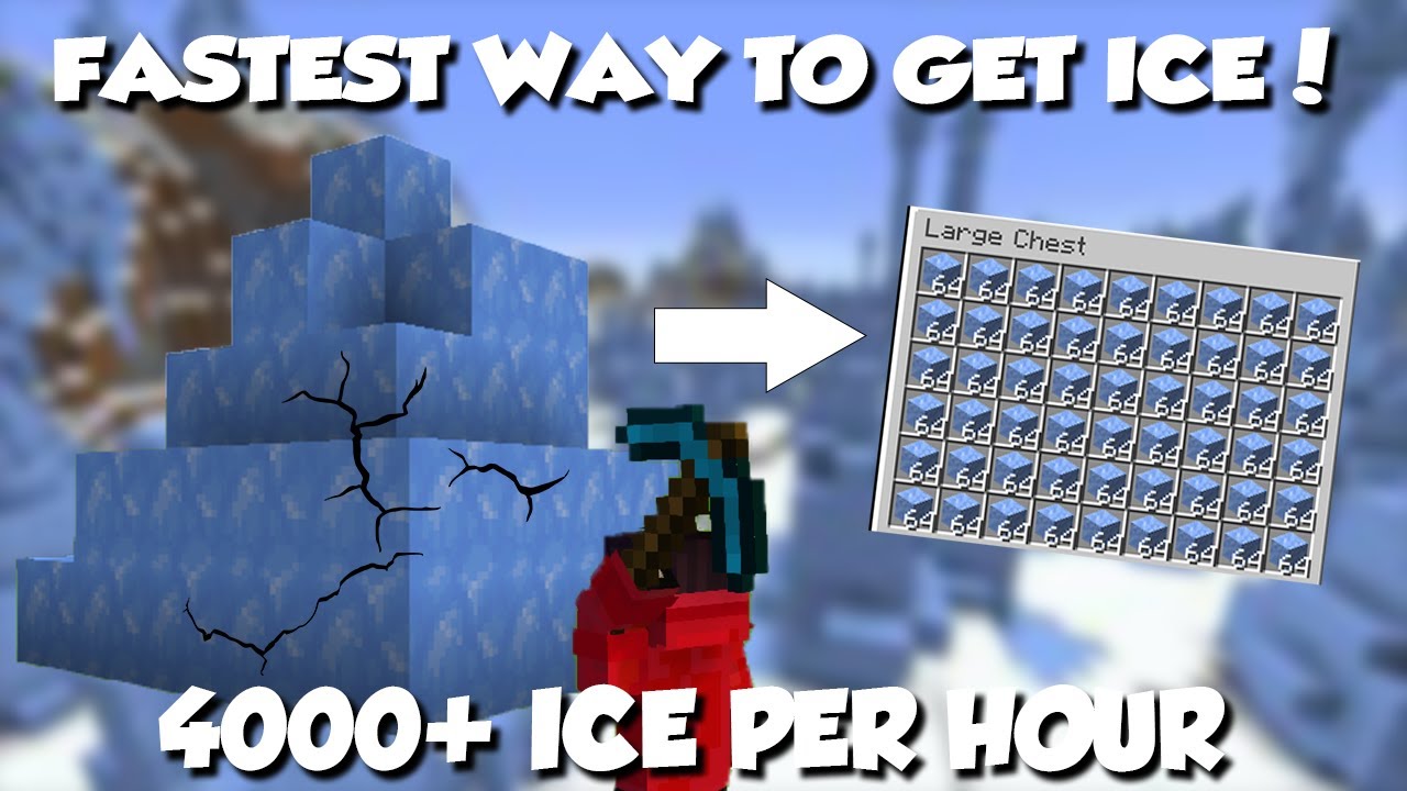 Minecraft Easy Ice Farm Tutorial II 4000+ Ice Per Hour #gaminglikez ...