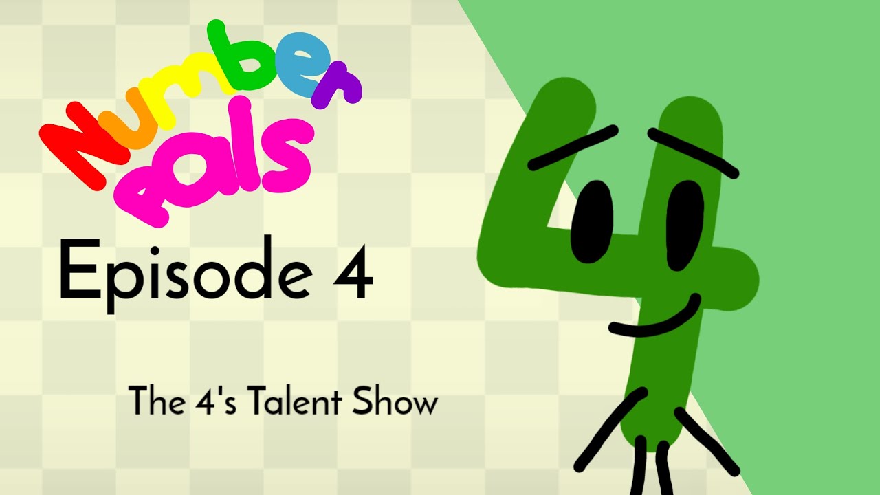 Number Pals E4 The 4's Talent show! - YouTube