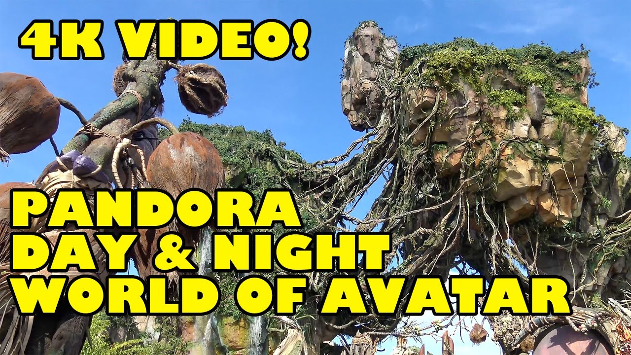 Pandora World of Avatar 4K Area Tour Night and Day Bioluminescent ...