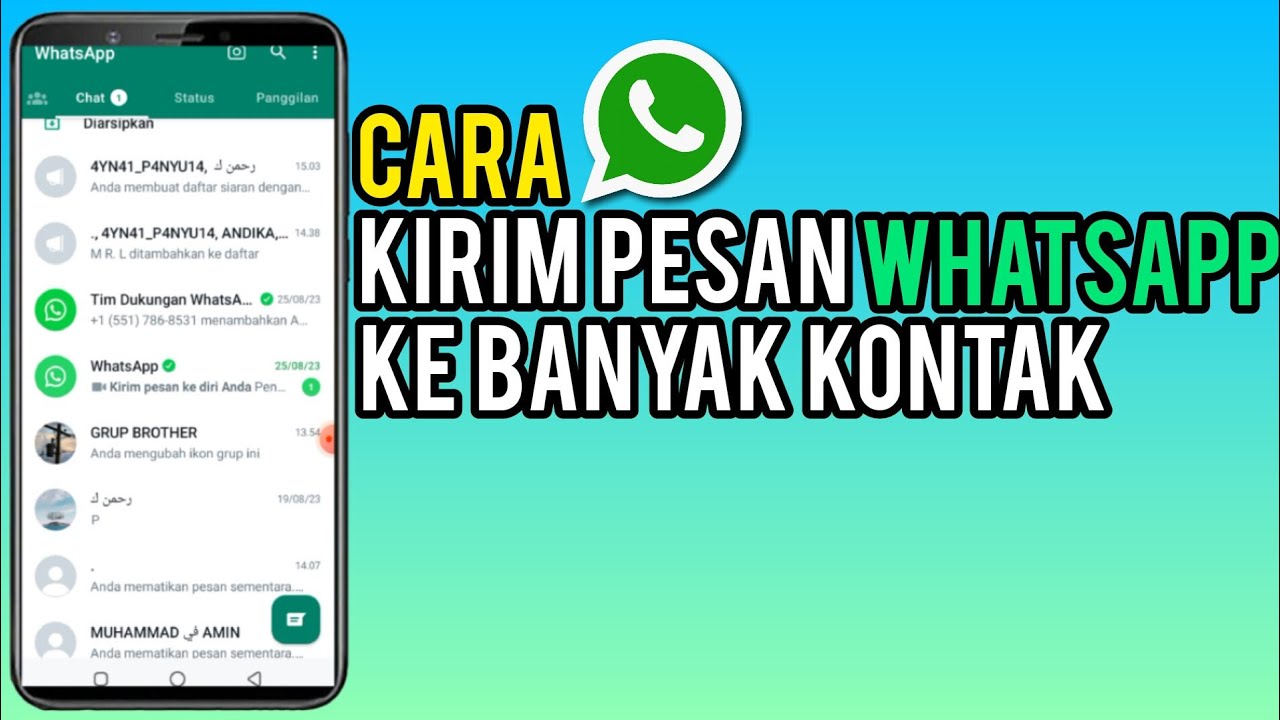 Cara Kirim Pesan Ke Semua Kontak Whatsapp | Broadcast Di WA 2023 - YouTube