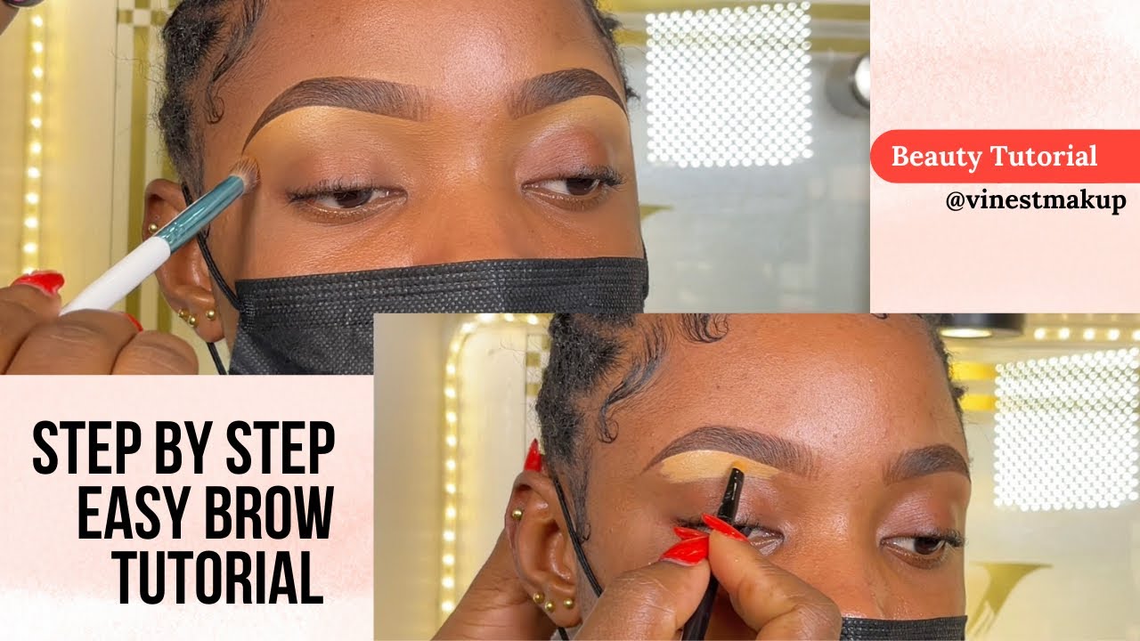 STEP BYSTEP TUTORIAL ON EYEBROW || BEGINNERS FRIENDLY #eyebrowtutorial ...