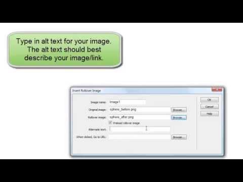 How To Create a Rollover Image Link in Dreamweaver CS5 - YouTube