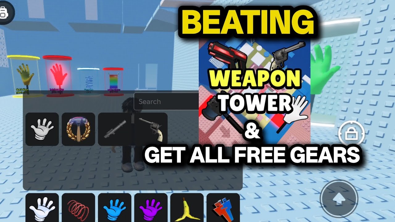 BEATING Weapon Tower And Get ALL FREE GEARS ROBLOX | BaBa Gaming (full ...