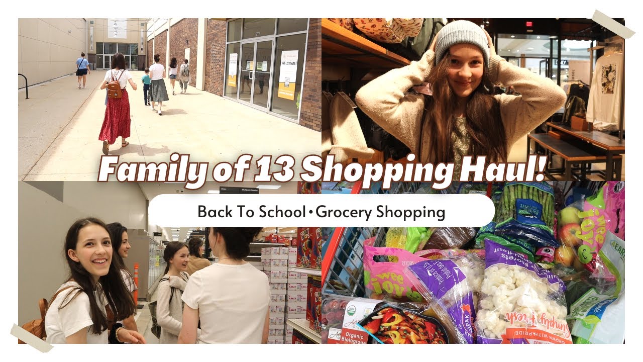 FAMILY OF 13 SHOPPING HAUL!! - YouTube