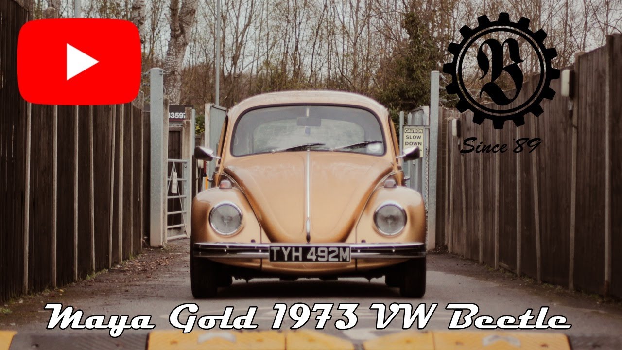 Maya Gold 1973 VW Beetle - Respray - YouTube