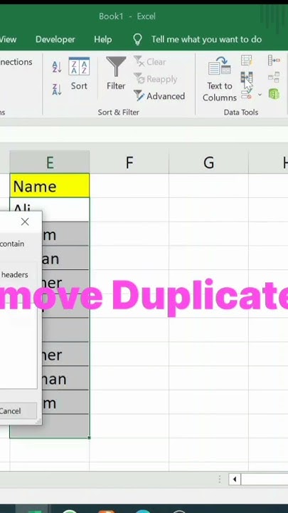 Remove Duplicate value for n Ms Excel. #2023 #excelshortcuts #Short #viral #excelshortcuts - YouTube