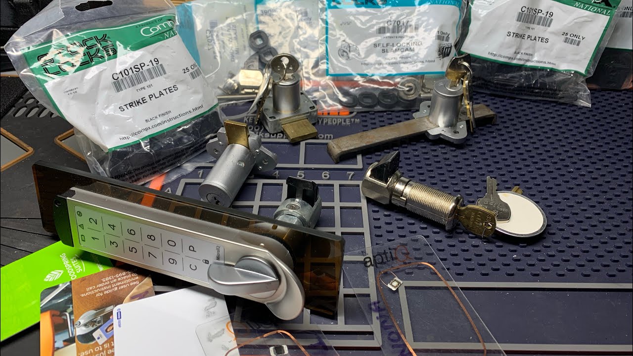 How to install a MicroIQ TriTeq Self Latching cabinet Lock #woodworking ...
