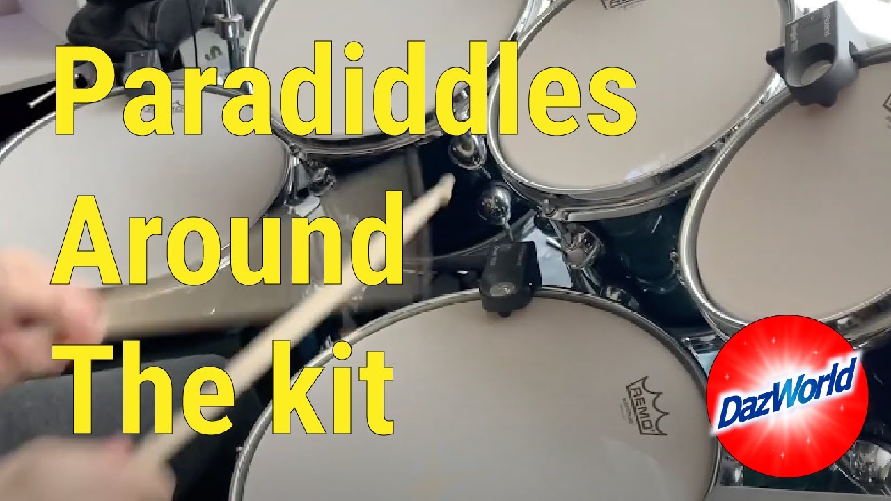 Drummer warm-up - Paradiddles on the practice kit - YouTube