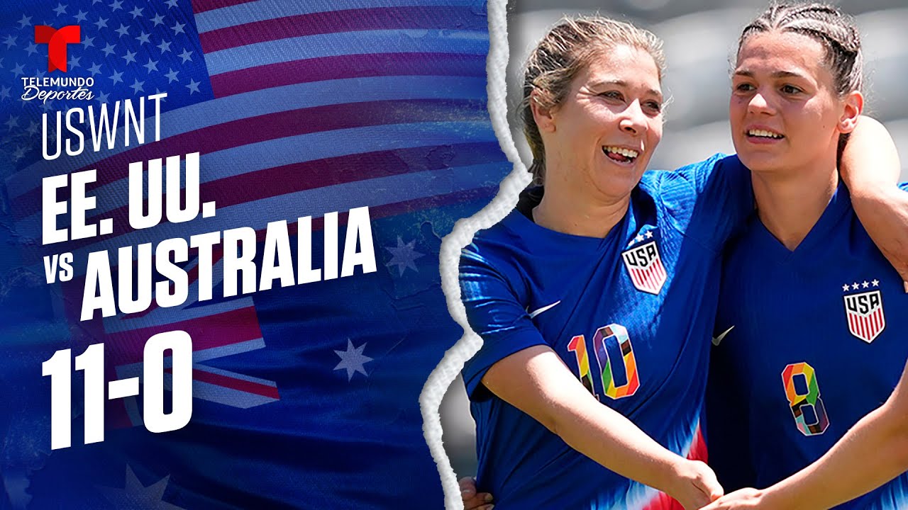 Highlights & Goles | USA vs. Australia 11-0 | USWNT | Telemundo ...