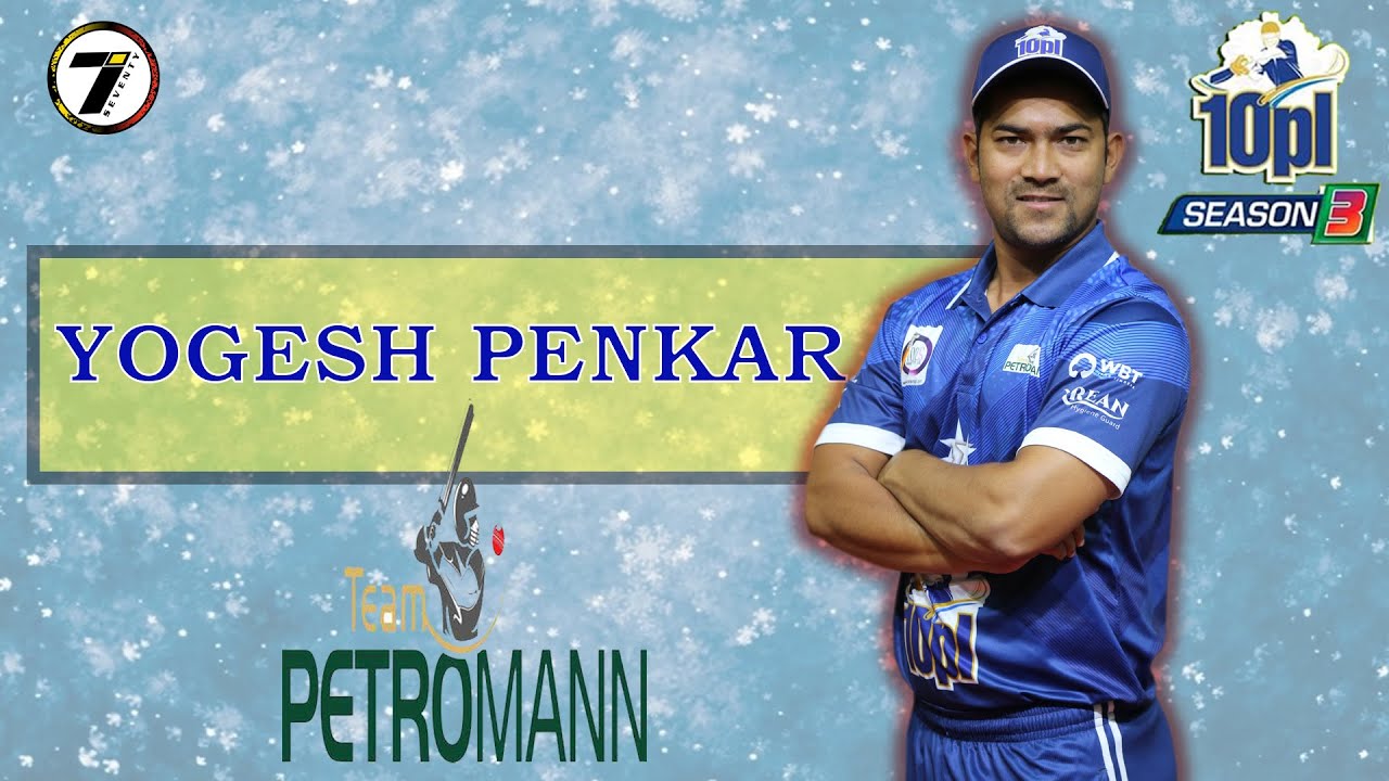 YOGESH PENKAR BATTING AT 10PL SEASON 3 2020 - YouTube