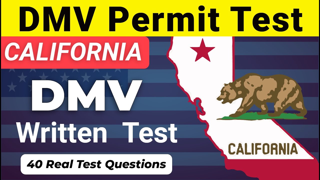 Official DMV Written test 2024 California (40 Questions Explained ...