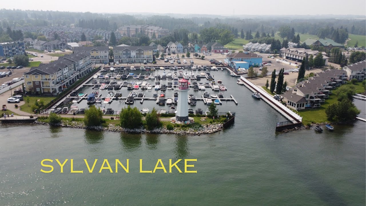 Sylvan Lake Aerial View #alberta #canada #dronevideo #4k #sylvanlake ...