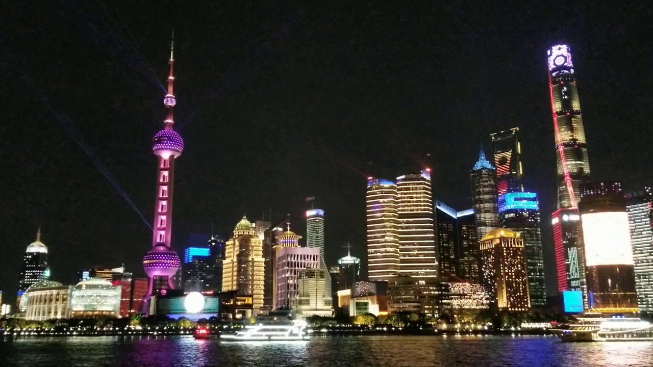 The Bund - Shanghai Light Show - YouTube
