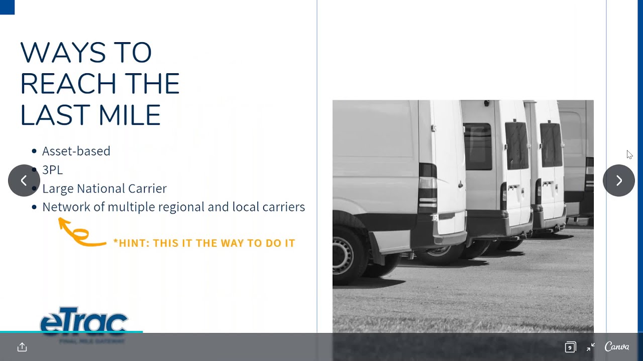 Everything You Need to Know About the eTrac Carrier Network - YouTube