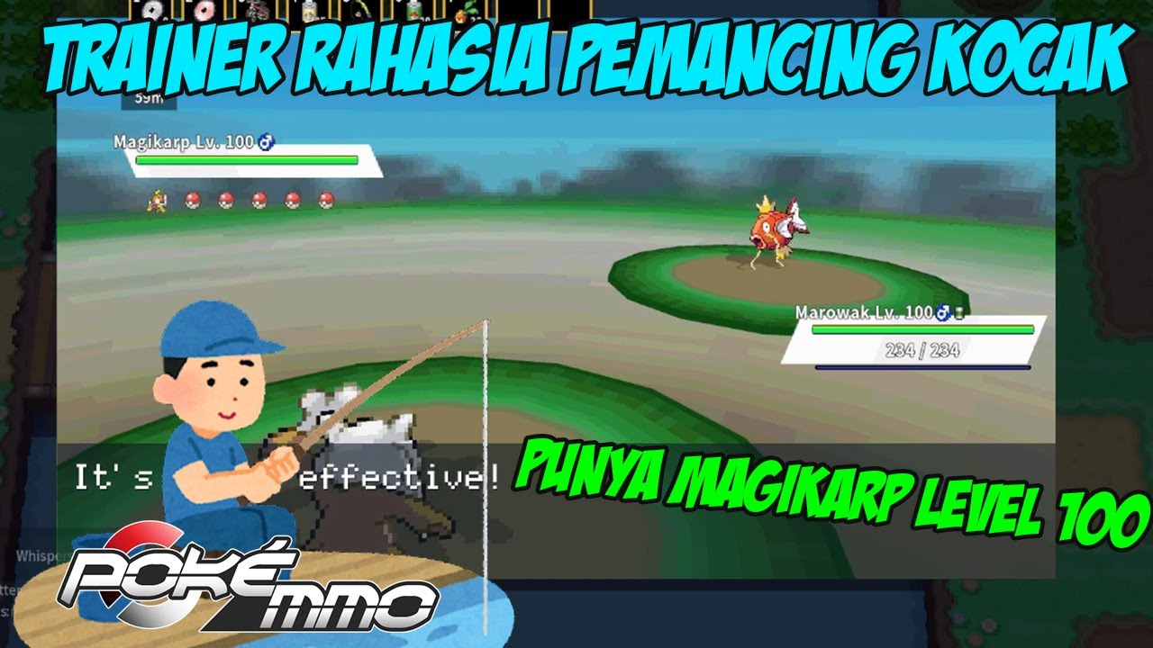 Trainer NPC Rahasia Magikarp Level 100 PokeMMO - YouTube