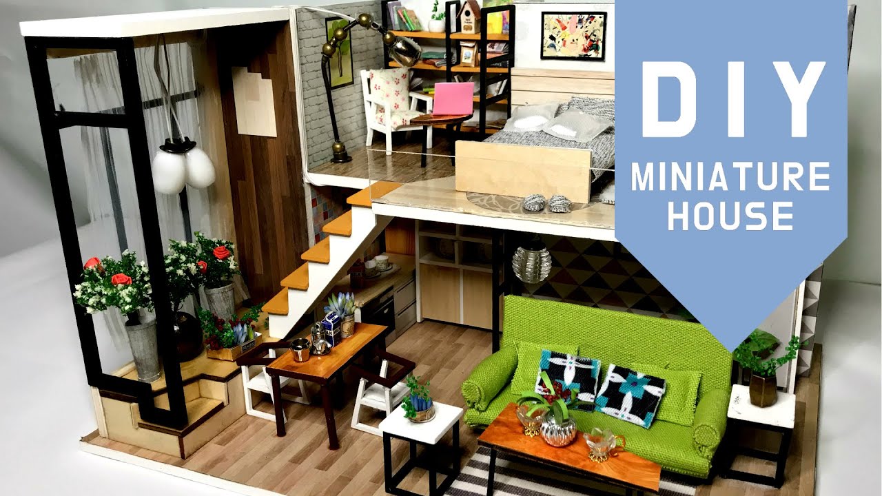 DIY Miniature Dollhouse Modern House │ 모던하우스 미니어처하우스 - YouTube