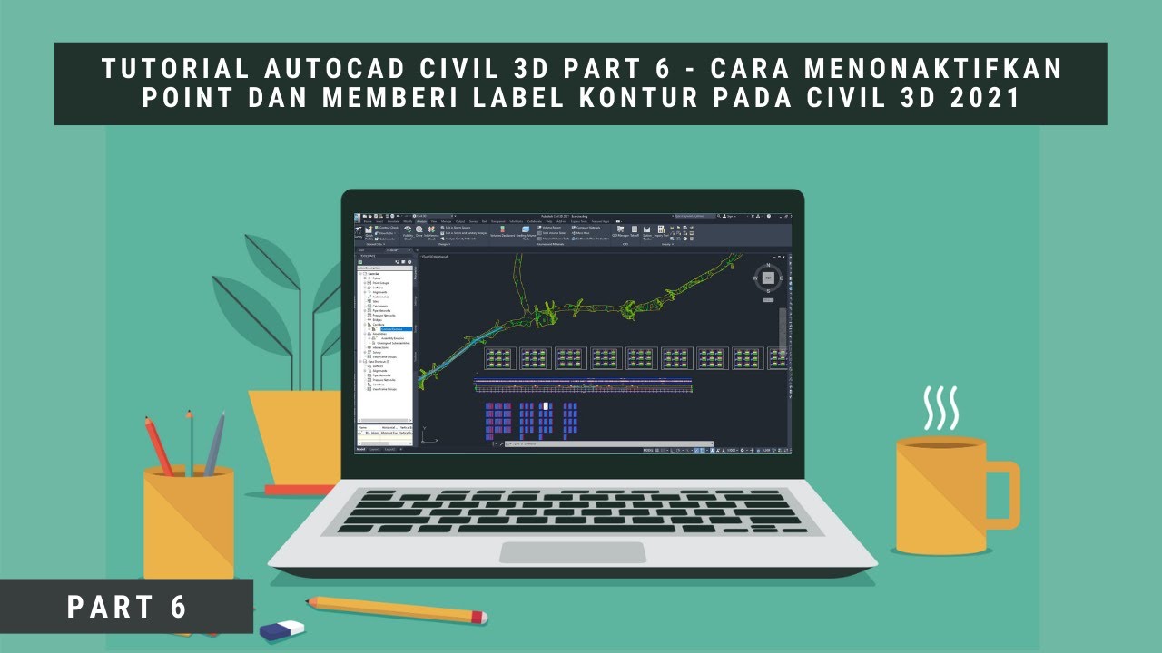 Tutorial Autocad Civil 3D part 6 - Cara Menonaktifkan Point dan Memberi ...