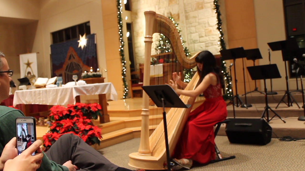 What Child is This - Harp Cover, Christmas Eve Service - YouTube