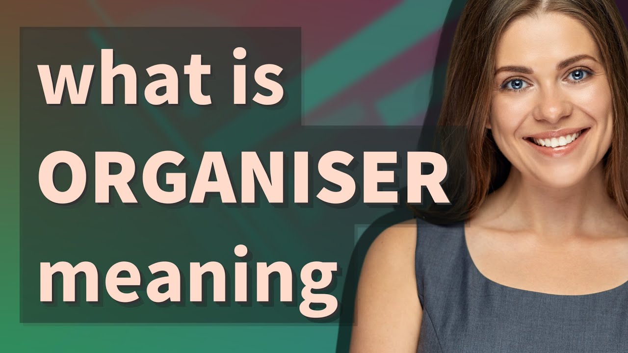 Organiser | meaning of Organiser - YouTube