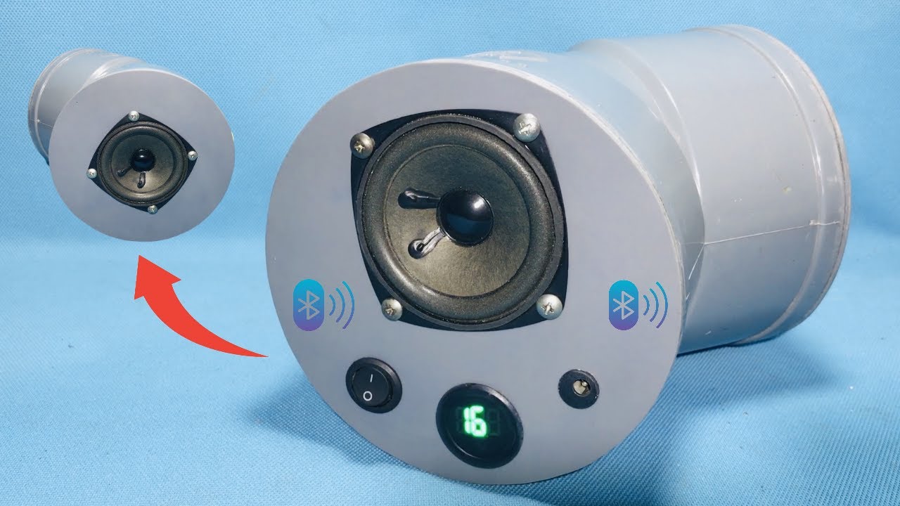 How to Make a MINI BLUETOOTH Speaker Using PVC Pipe | New Design - YouTube