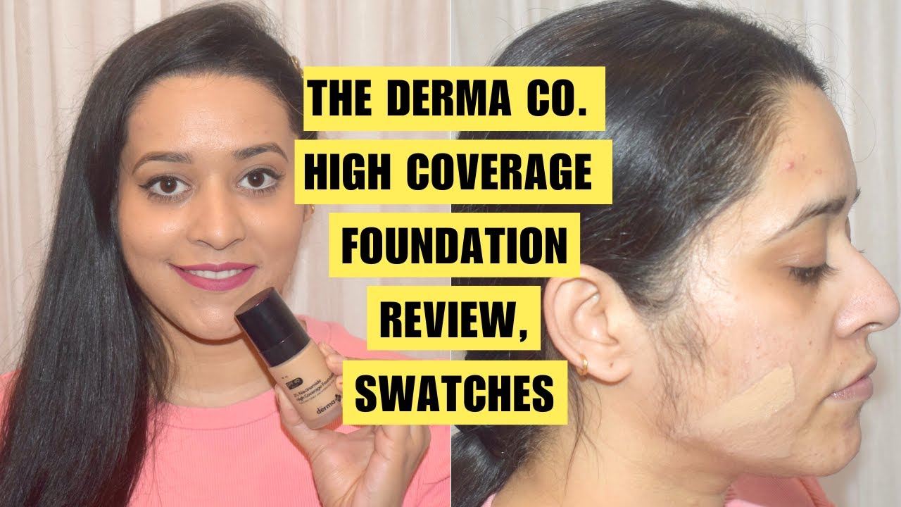 The Derma Co. 2% Niacinamide High Coverage Foundation Live Demo ...