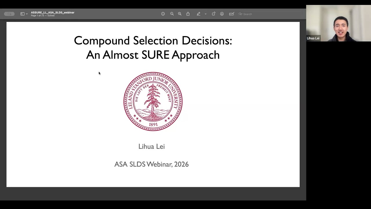 Lihua Lei: Compound Selection Decisions: An Almost SURE Approach - YouTube