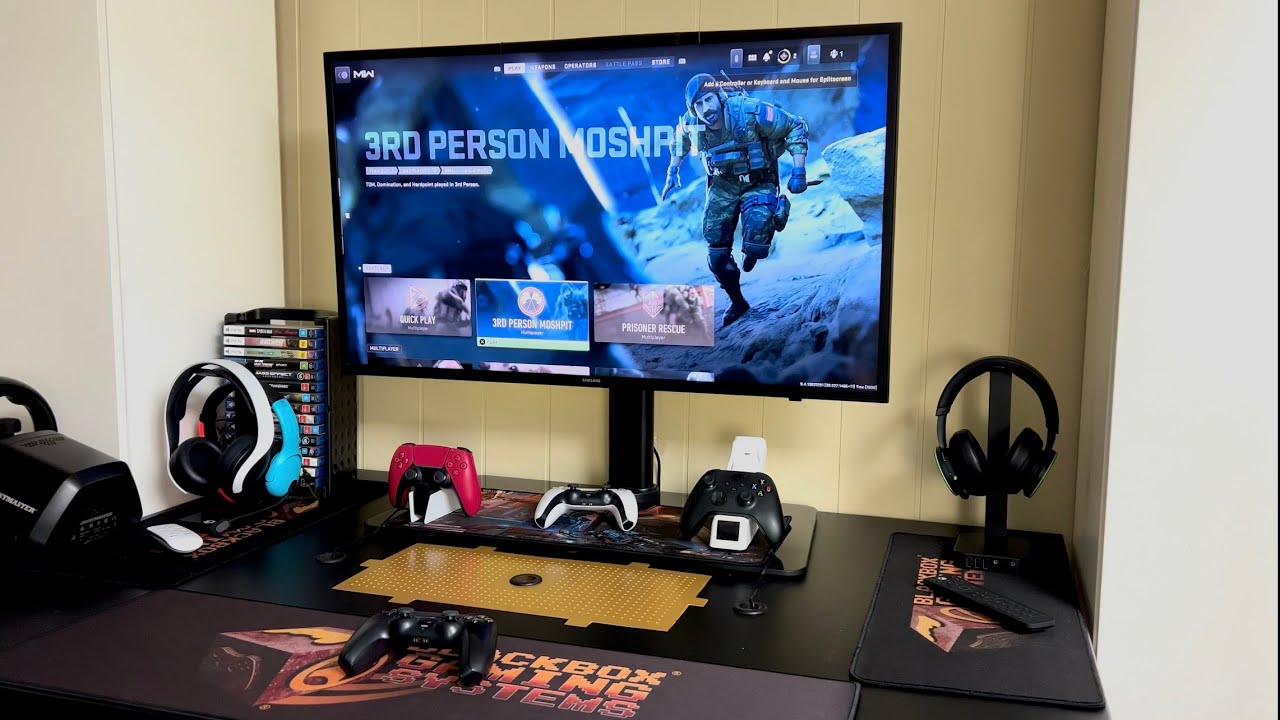 BGS Modular Console and PC Gaming Table feat. COD MW II Remastered 3RD ...