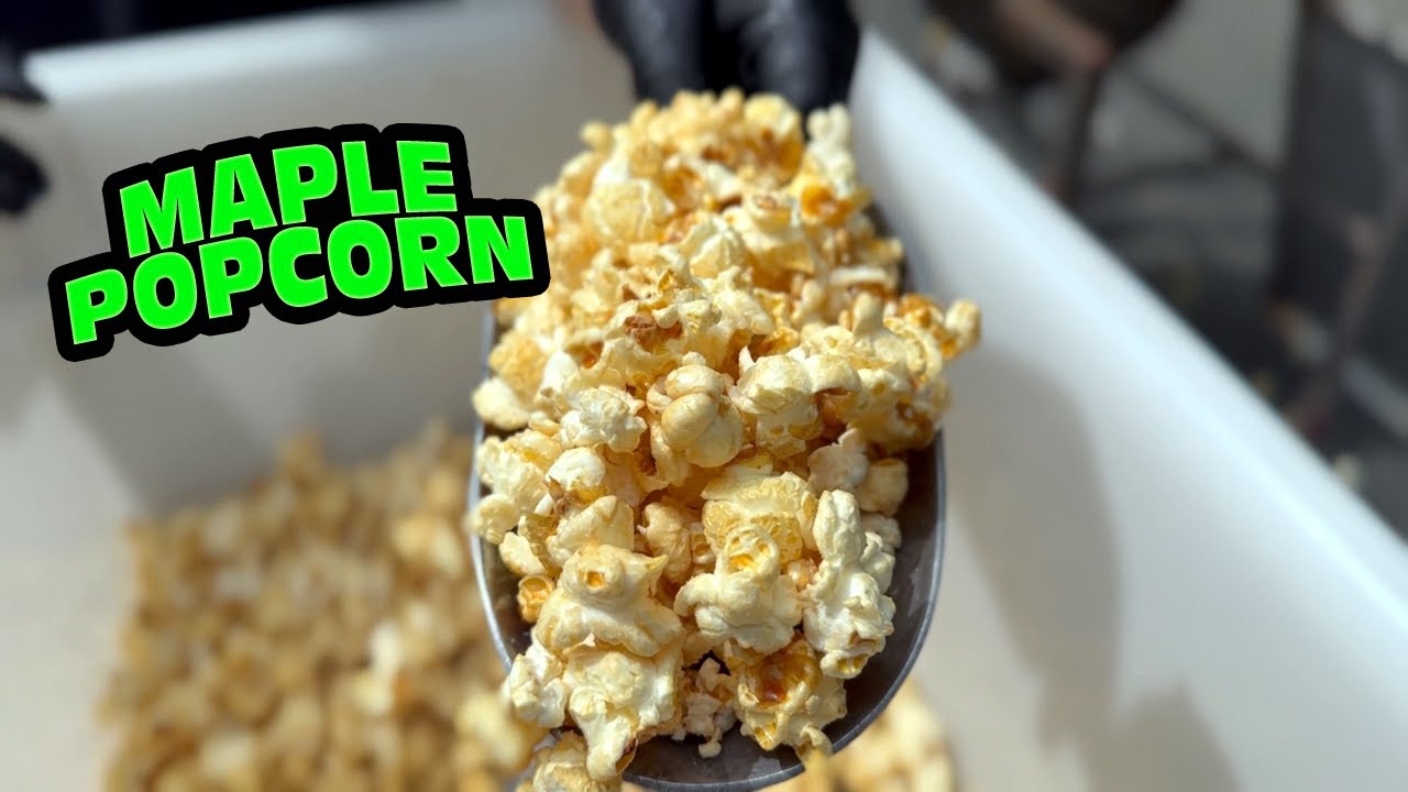 Handmade Maple Syrup for an Amazing Maple Popcorn Recipe - YouTube