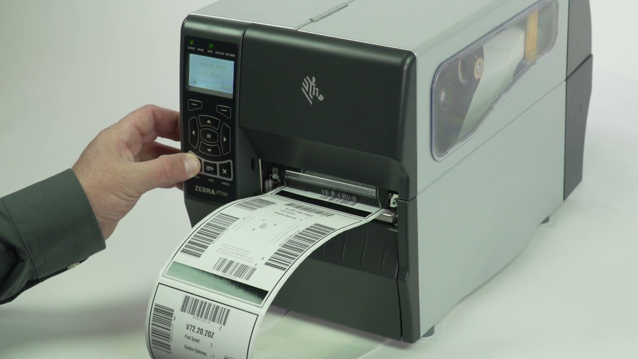 Zebra ZT200 Series Industrial Printer Media Handling Options - YouTube