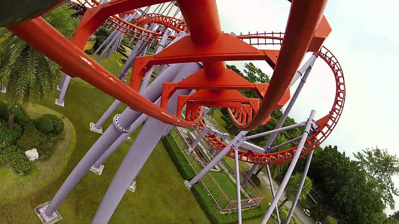 POV Roller Coaster GoPro HD Hero 2 - Vortex - Front Seat - YouTube