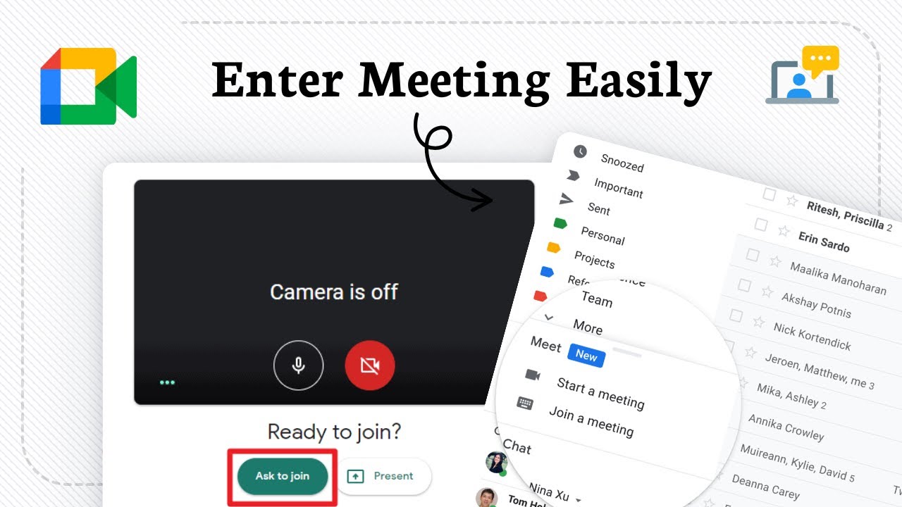 How to join a Google Meet meeting (Quick Access) - YouTube